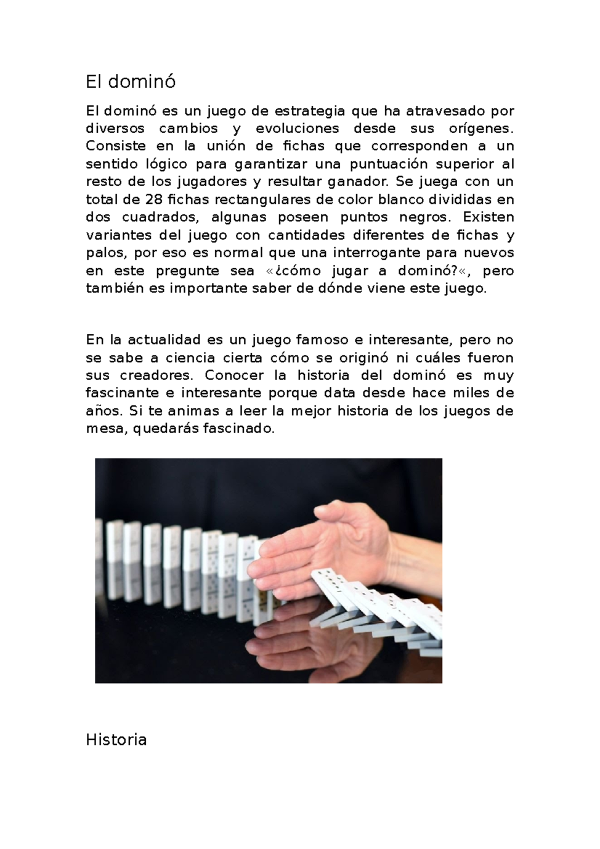 Educación física - el domino y su estio de juego en toda latinoamerica ...