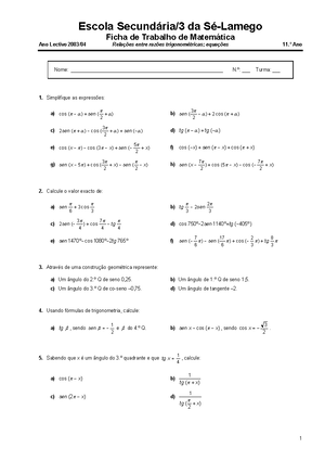 números reias ficha de trabalho - MATEM ́ATICA - 3o ciclo Intervalos de ...
