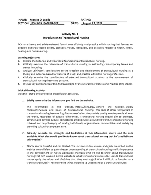 EARS- Assessment - Summary Nursing - EARS ASSESSMENT INTRODUCTION ...