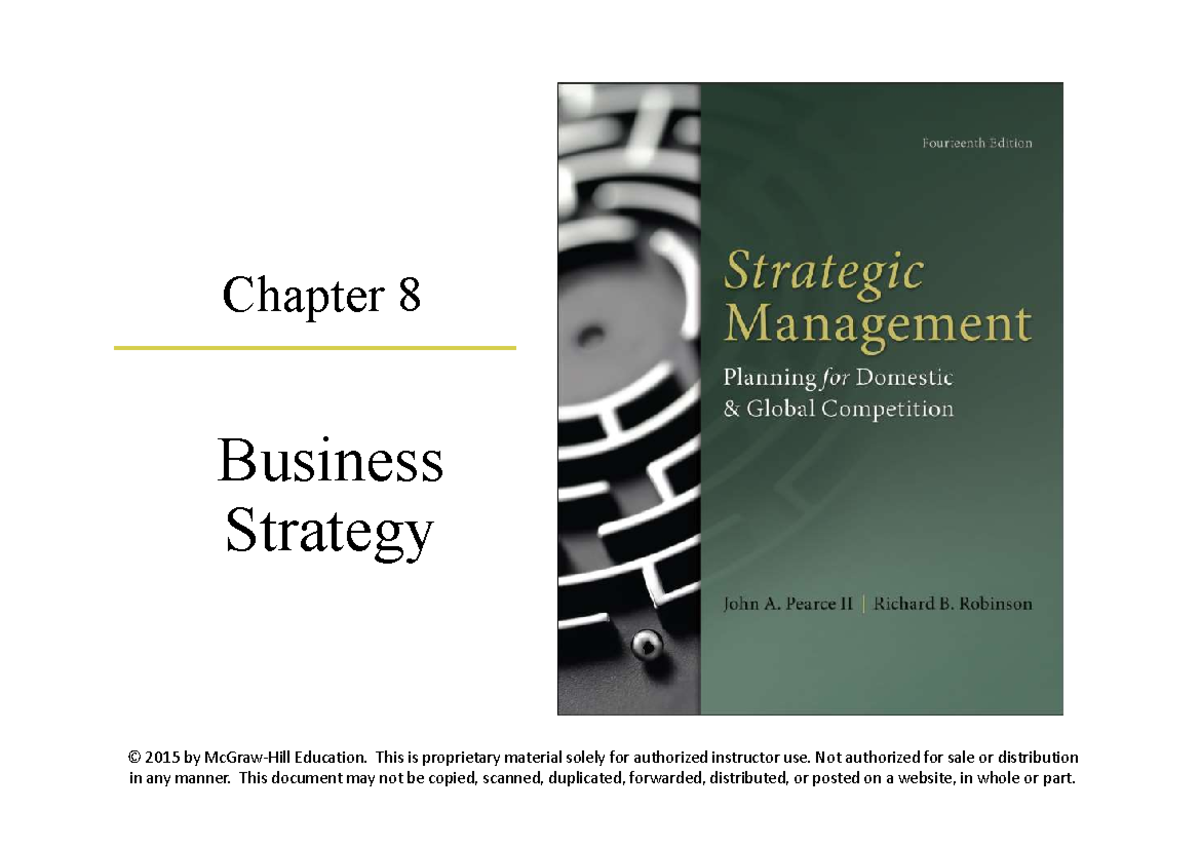 Final PR 14e Ch8-w - SM ppt - Warning: TT: undefined function: 32 Business Strategy Chapter 8 ...