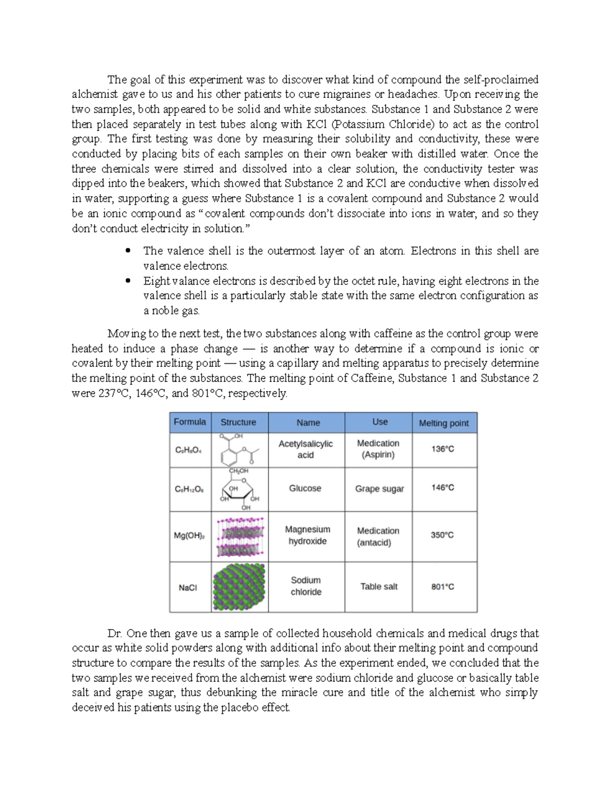 Materials and Method (lab 1) Method and Materials - The goal of this ...