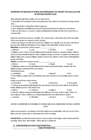 ESP 10 3rd quarter - Detailed LPs in esp - DETAILED LESSON PLAN IN ...