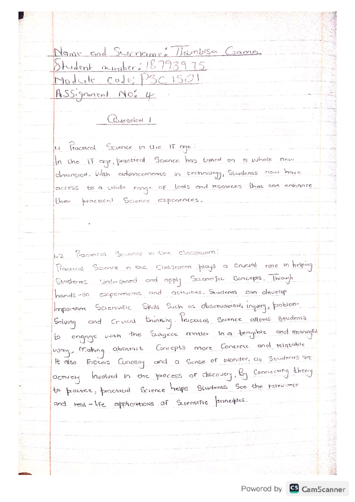 PSC Complited - PSC1501 - Studocu