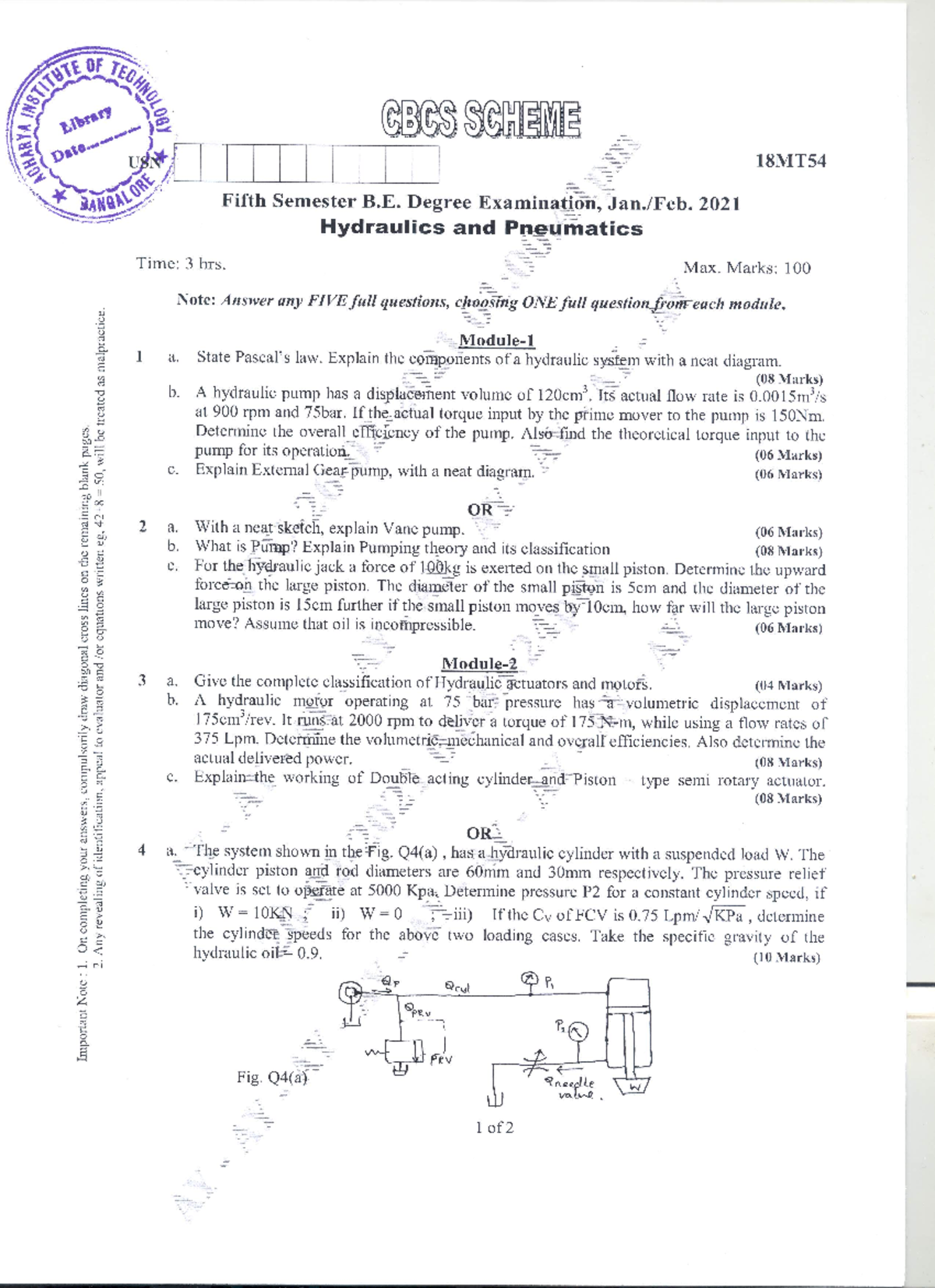 18MT54 (1) - Mechanical Engineering - Studocu