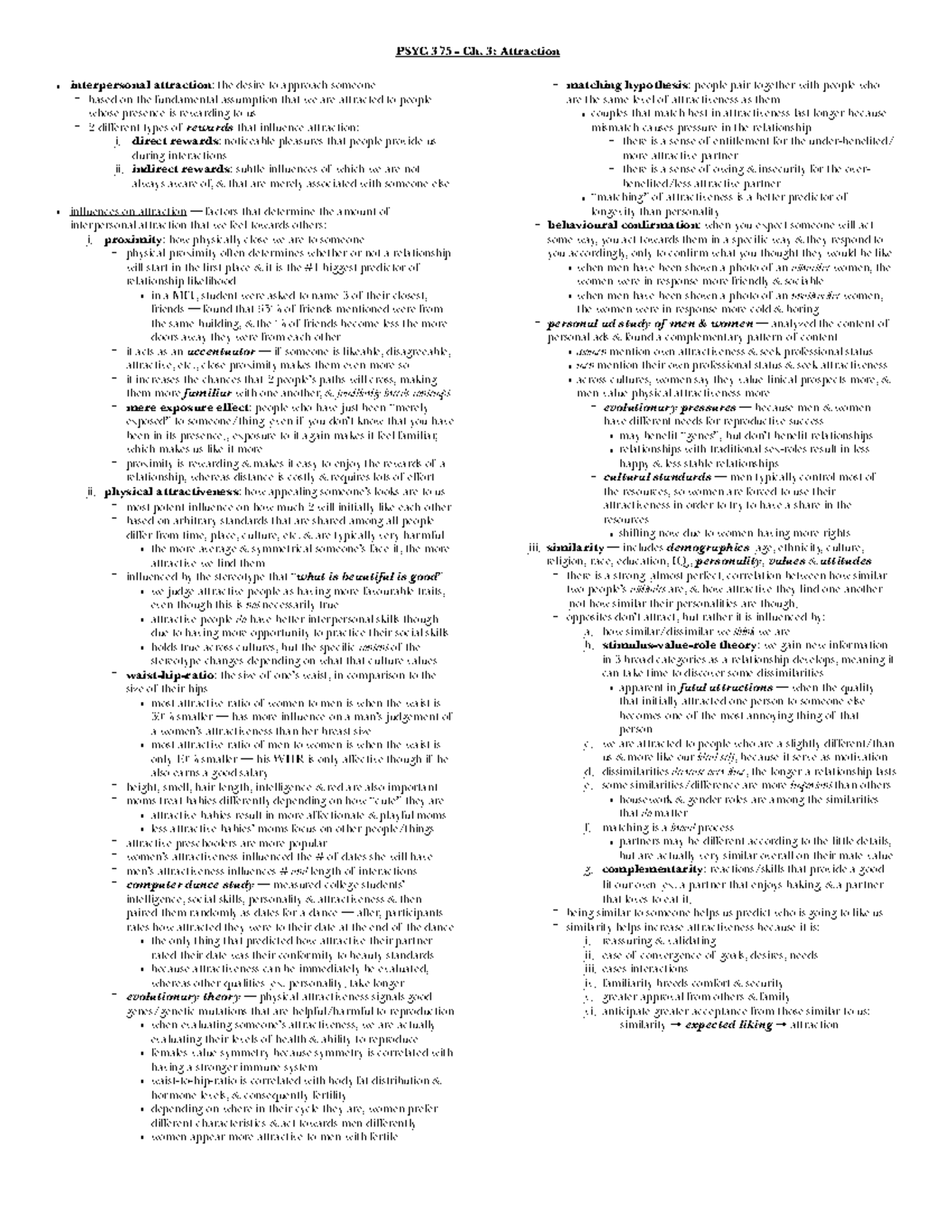 Psyc 375 Notes Ch 3 Dr Danu Stinson Psyc 375 Ch 3