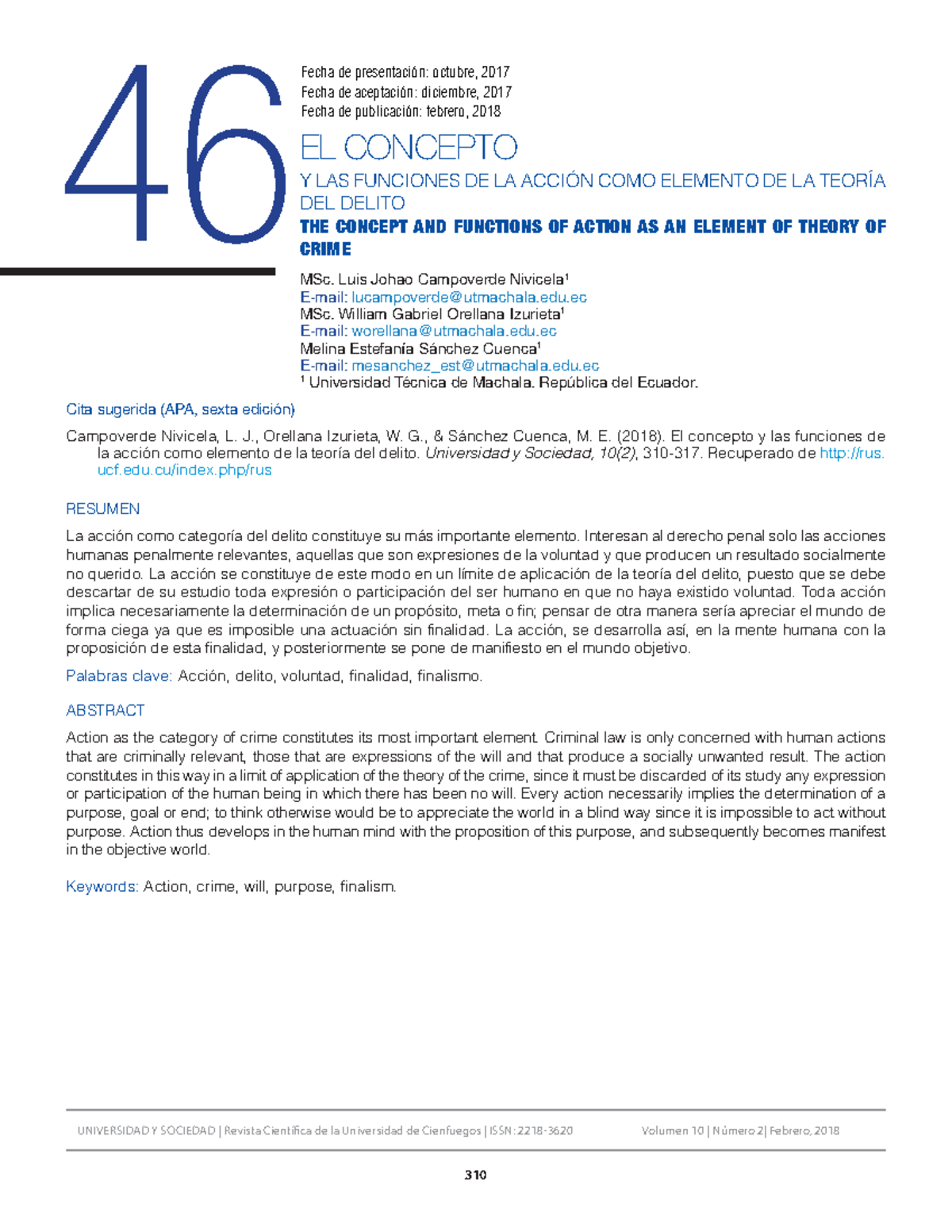 L1 T7 S4 El Concepto y las funciones de la Acción - - Studocu