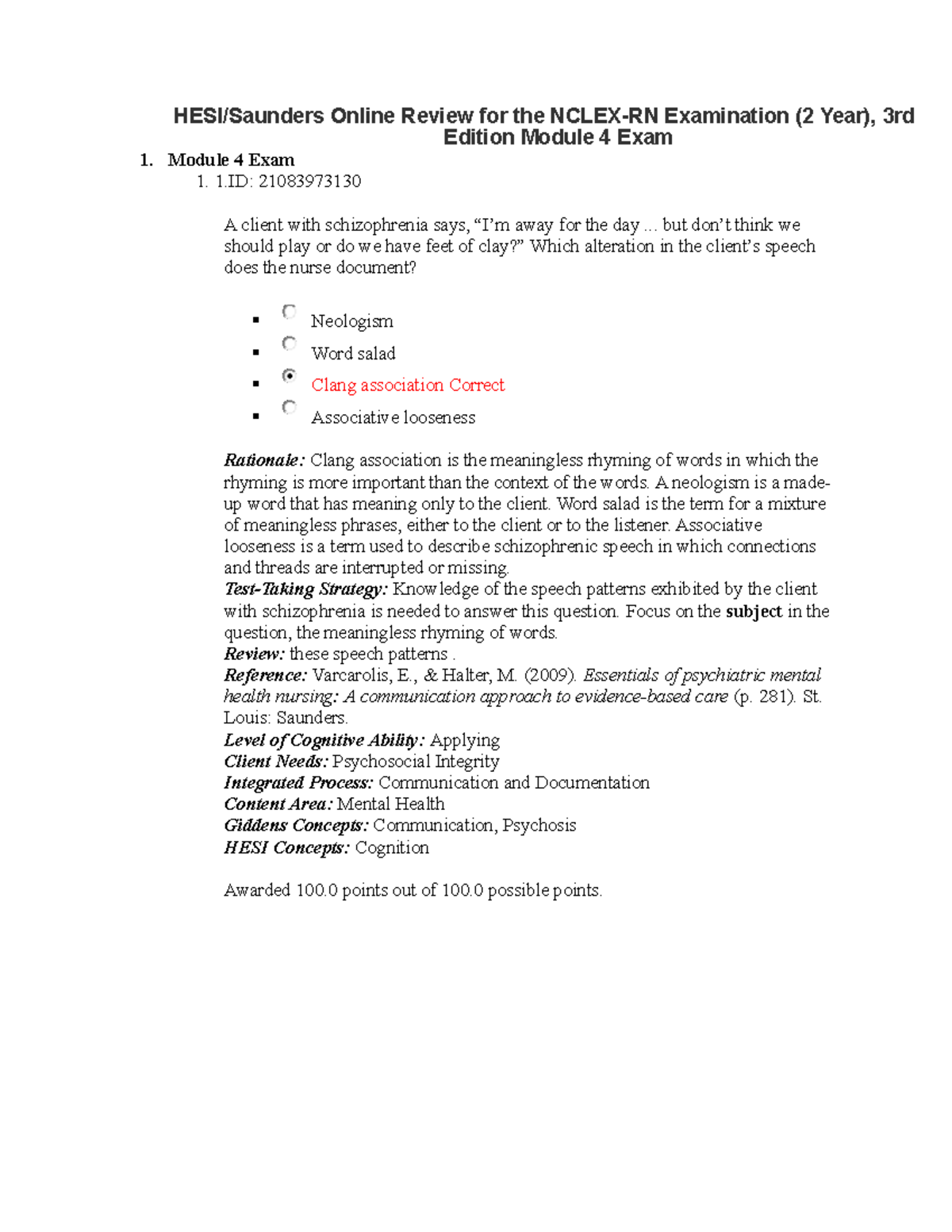 HESI Saunders Online Review for the Nclex-RN Examination 2 Year, 3rd ...