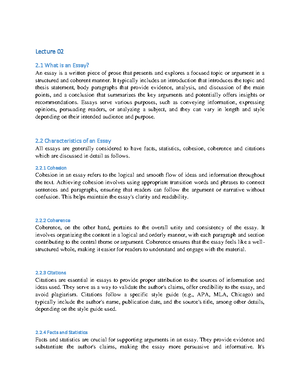 HUM120 Handouts Lecture 03 - Lecture 3 3 What is a report? A report is ...