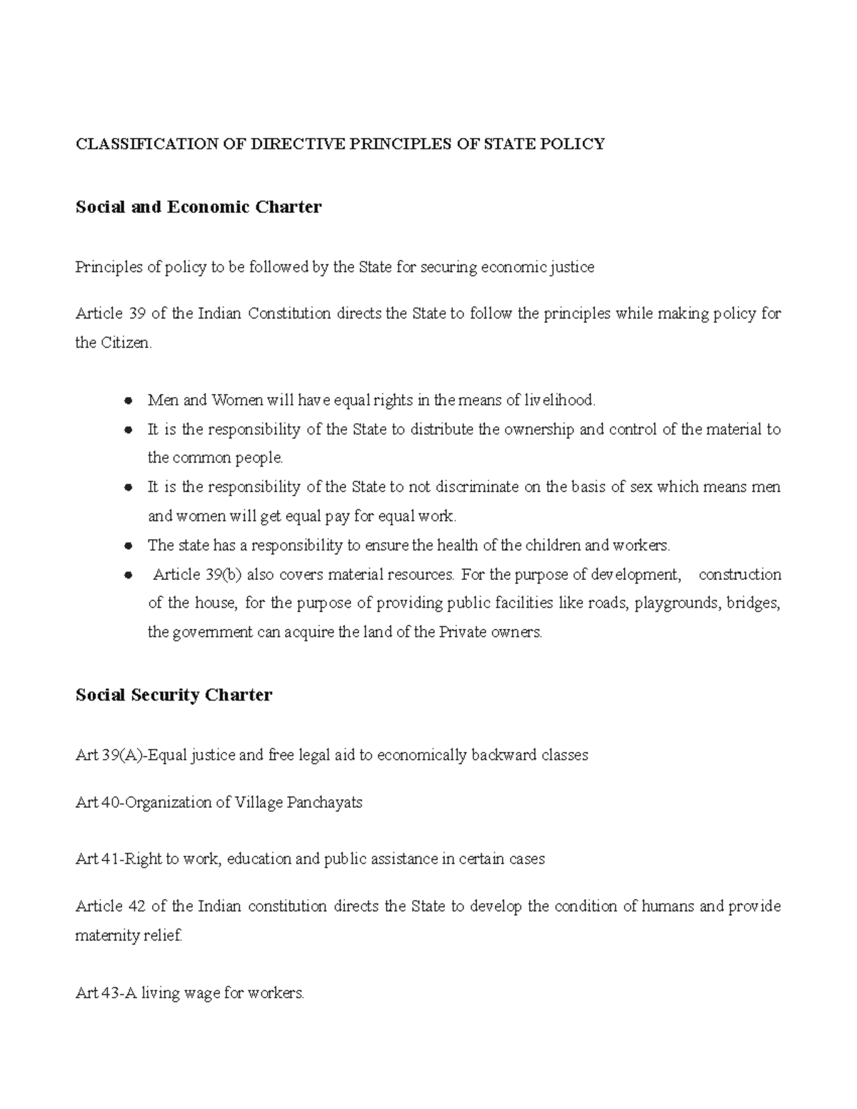 Classification of the Directives - CLASSIFICATION OF DIRECTIVE ...