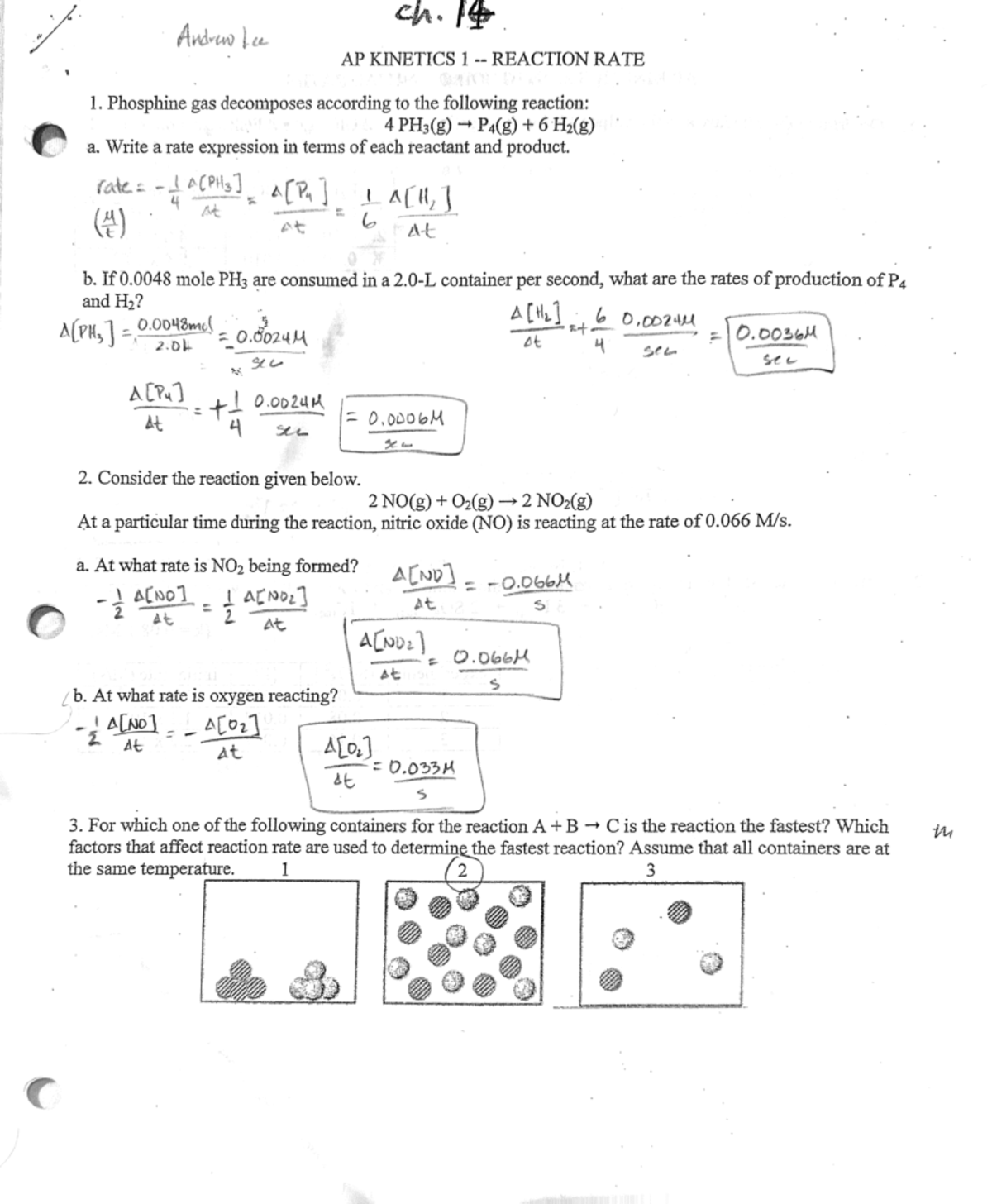 AP Chemistry Chemical Kinetics - CHM-140 - Studocu