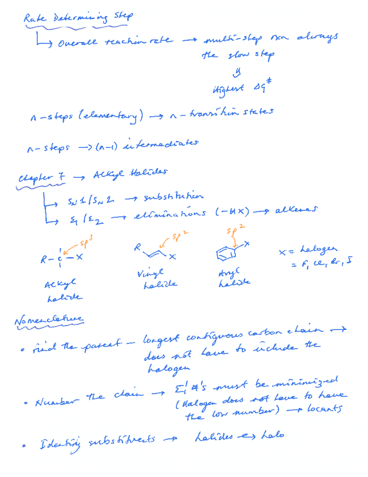 Summer 2024 Week 4 - Class notes - Rate Determining step overall ...