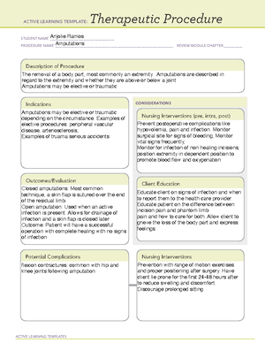 MED 1 - ati assignmnet - Active Learning Templates Therapeutic ...
