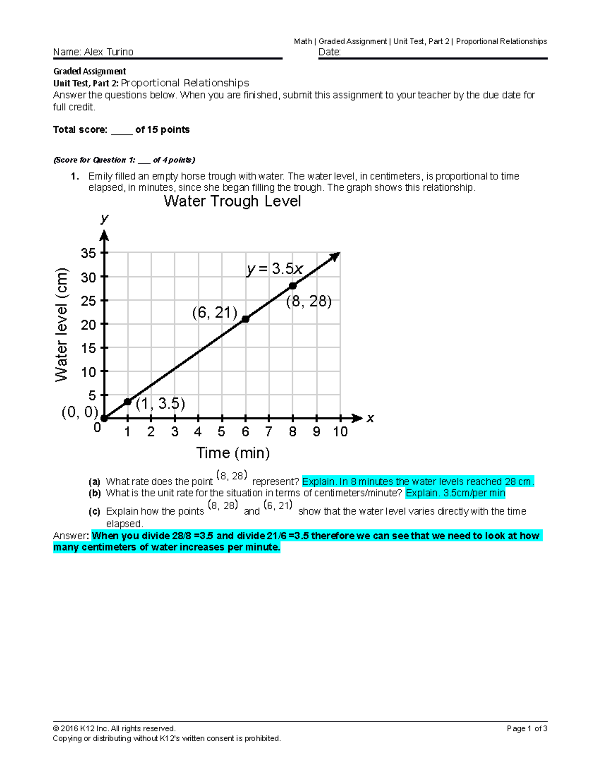 Math 611 Part 2 Math 611 Part 2 Math Graded Assignment Unit Test Part 2 