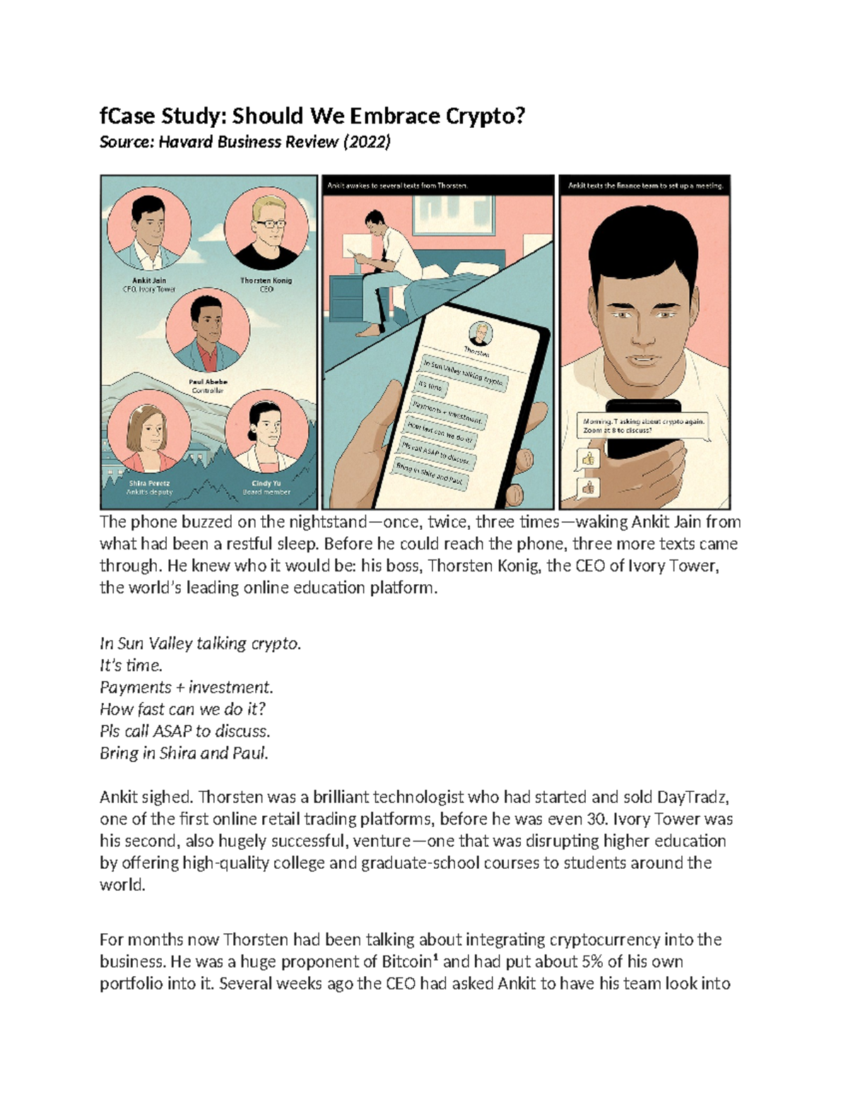 Case-study - bhkh - fCase Study: Should We Embrace Crypto? Source ...