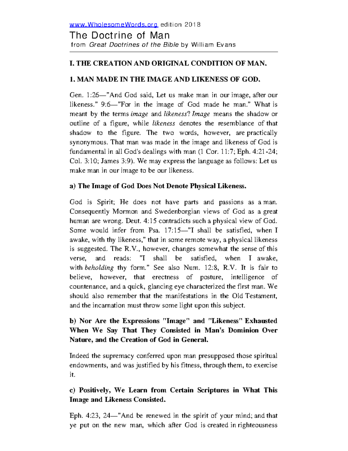 Doctrine-of-man - Introduction to the Bible - Wholesom eWords edit ion ...