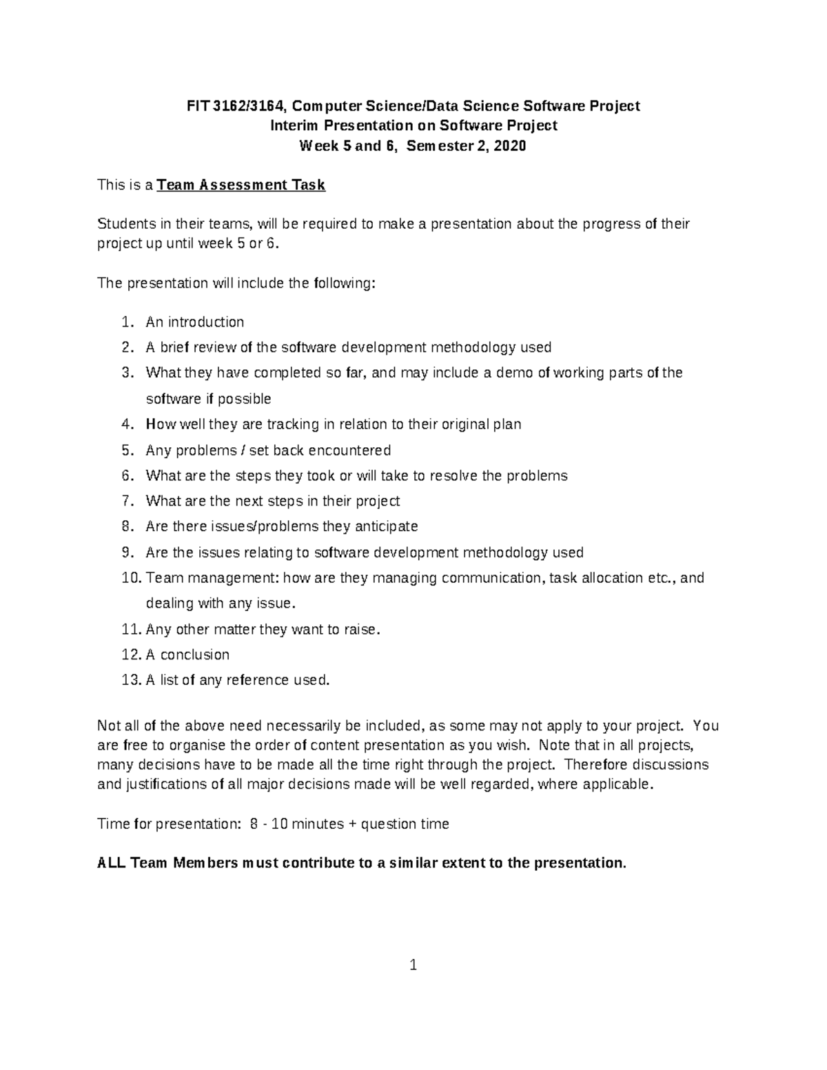 Interim Presentation 3152 64 s2 2020 - FIT 3162/3164, Computer Science ...