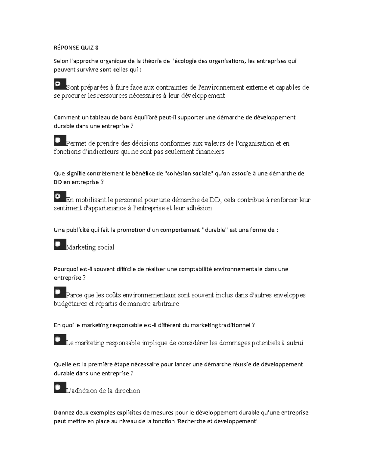 Quiz8MNG-2110 - Réponse quiz 8 - RÉPONSE QUIZ 8 Selon l'approche ...