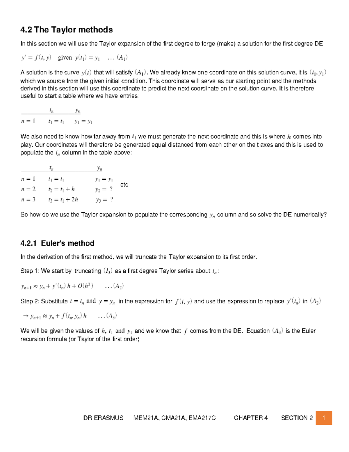 Inbound 4949445121629907961 - 4 The Taylor methods In this section we ...