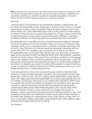 NRNP PRAC 6635 Comprehensive Psychiatric Evaluation Exemplar rev ...