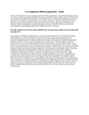 2.1 Assignment - 2 Assignment: Biblical Application – Seeing God in ...