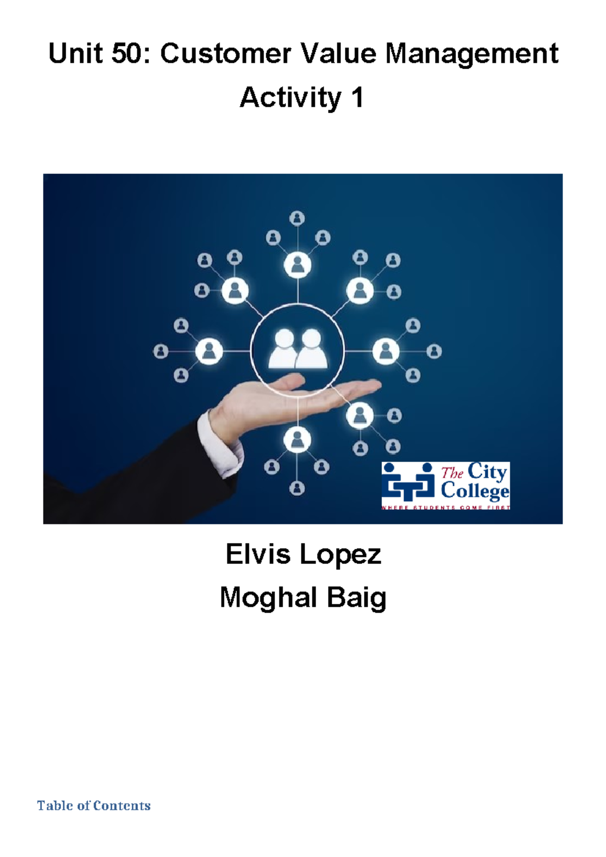 Unit 50 Customer Value Management - Unit 50: Customer Value Management ...