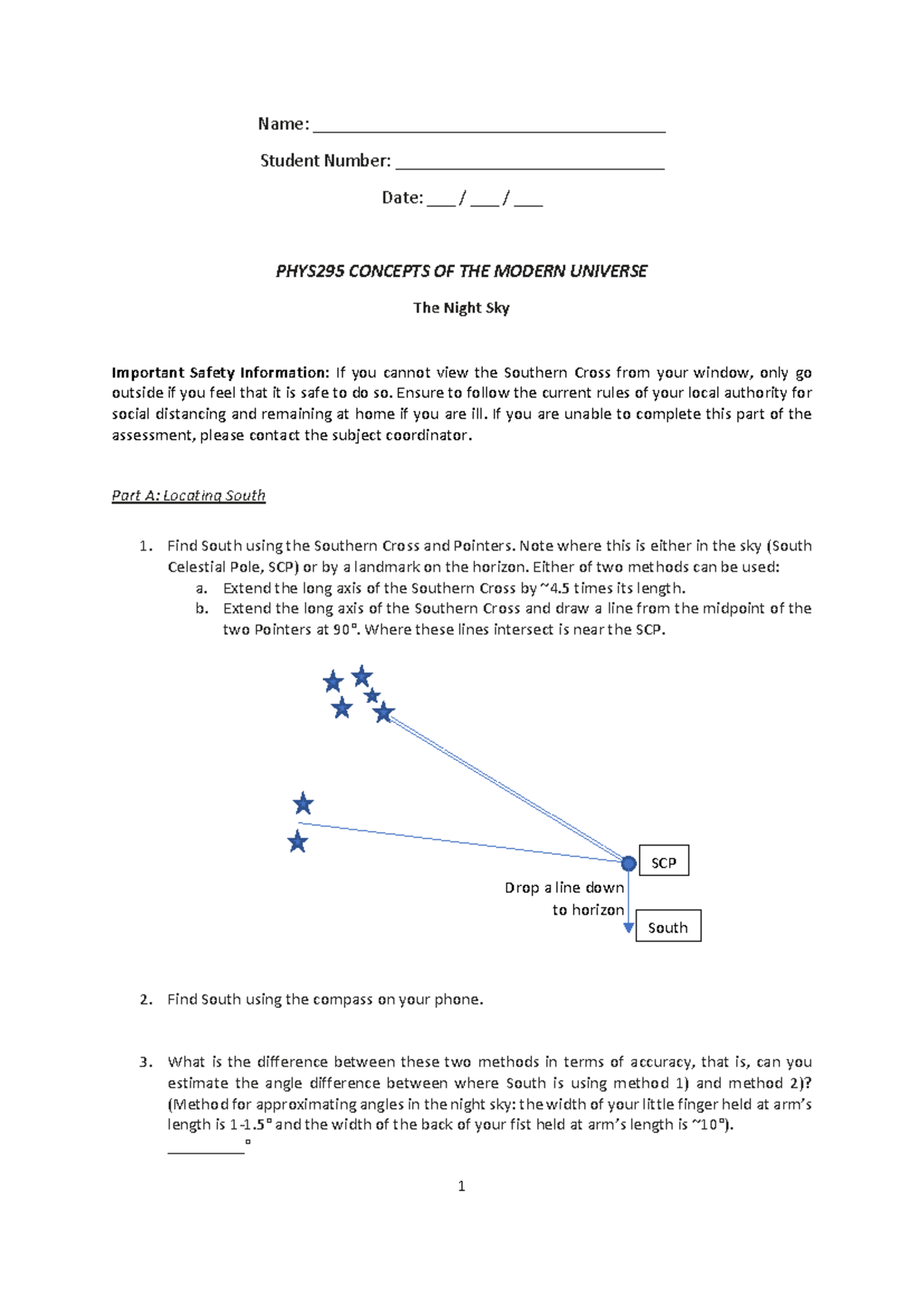 Online Night Sky Assignment 2024 Southern Hemisphere-Autumn - Name ...