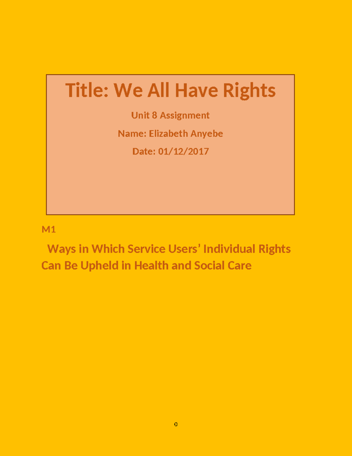 WE ALL HAVE Rights - completed - M Ways in Which Service Users ...