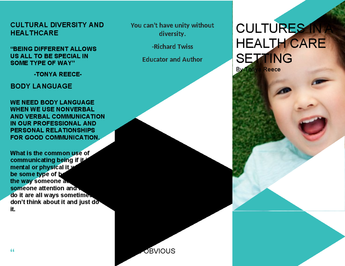 Cultural Diversity and Healthcarenov 2222 - CULTURAL DIVERSITY AND ...