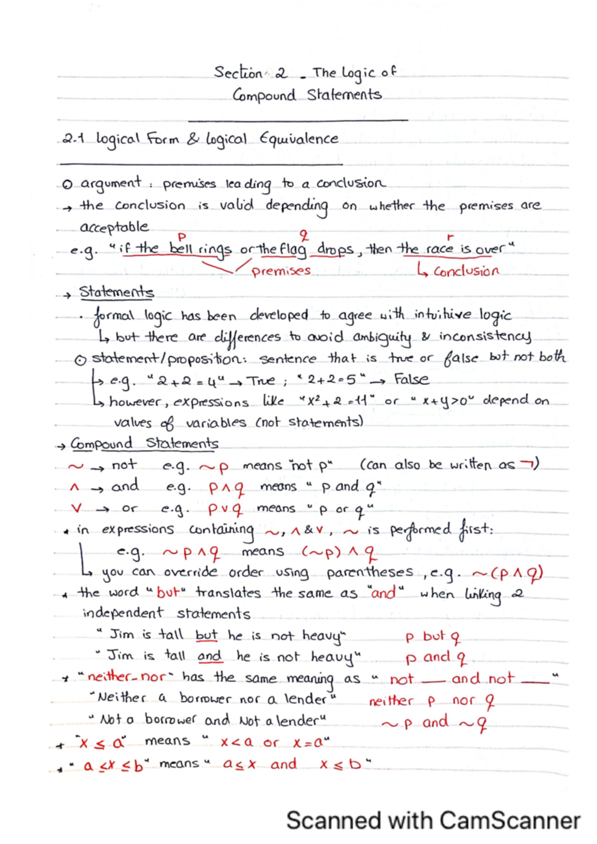 2. Logical Form & Logical Equivalence - discrete - Studocu