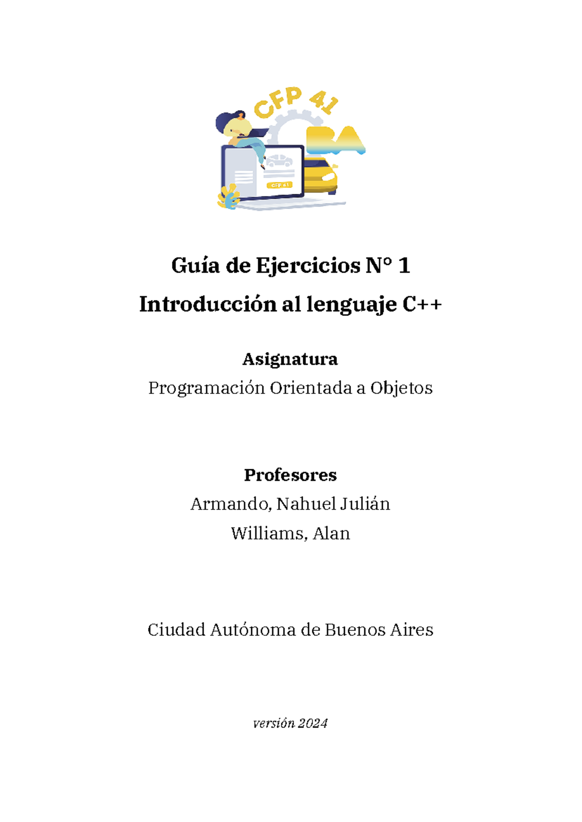 Guia N 1 - Repaso e Intro a C - Guía de Ejercicios N° 1 Introducción al ...