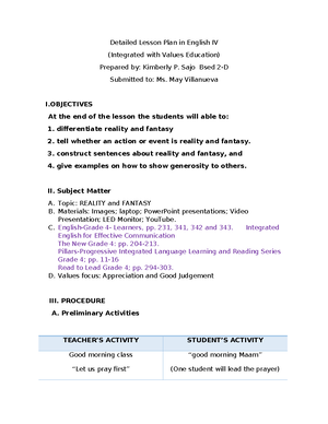 Four-seasons - Lesson Plan - I. Objectives: At the end of the lesson ...