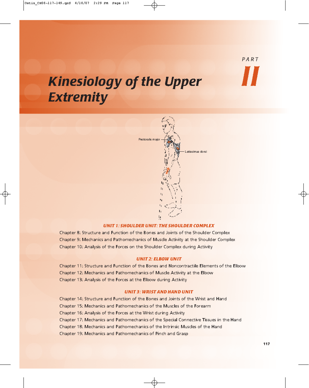 Oatis CH08-117-149 - Kinesiology of the Upper Extremity - II P A R T Kinesiology of the Upper ...