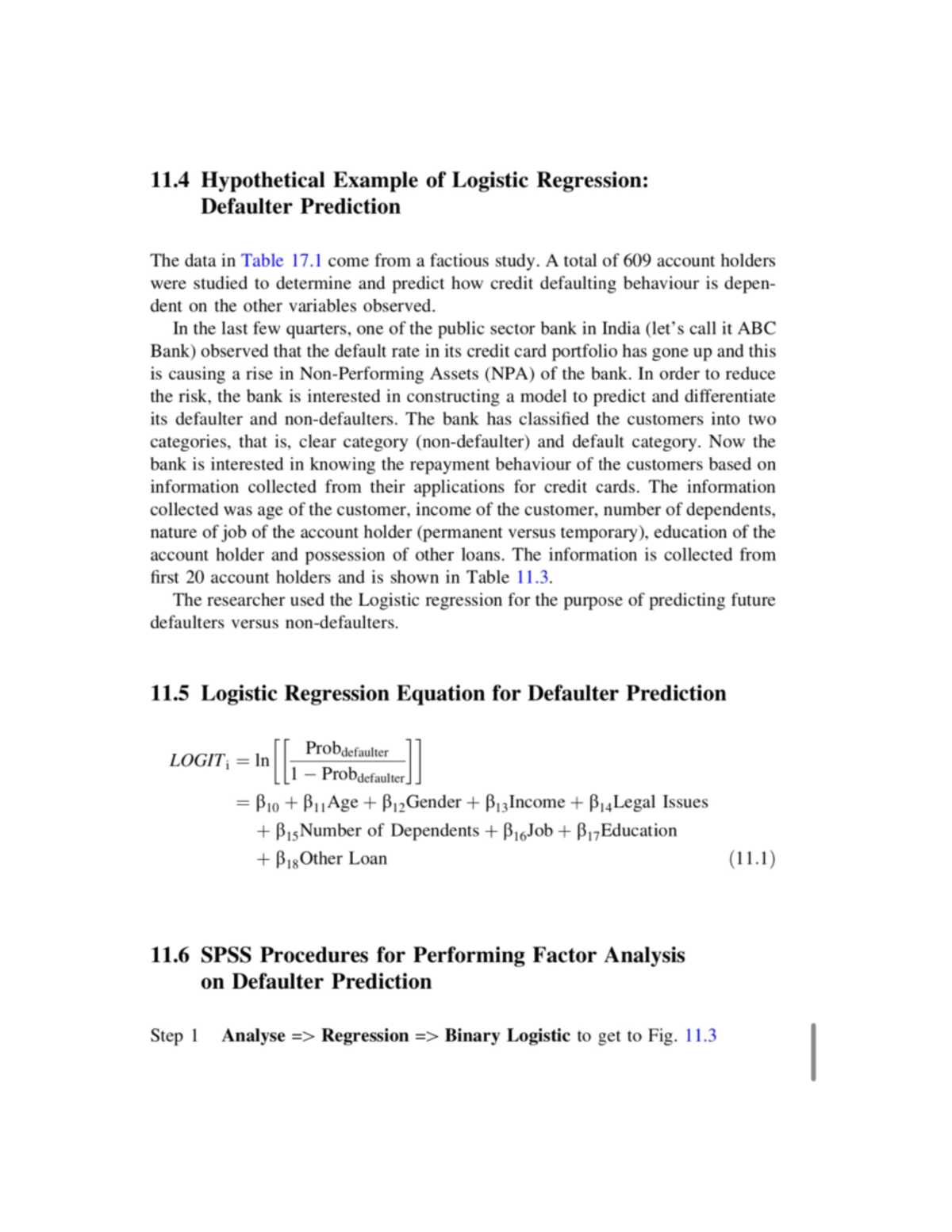 Hypothetical example of logistic regression - Business Research - Studocu