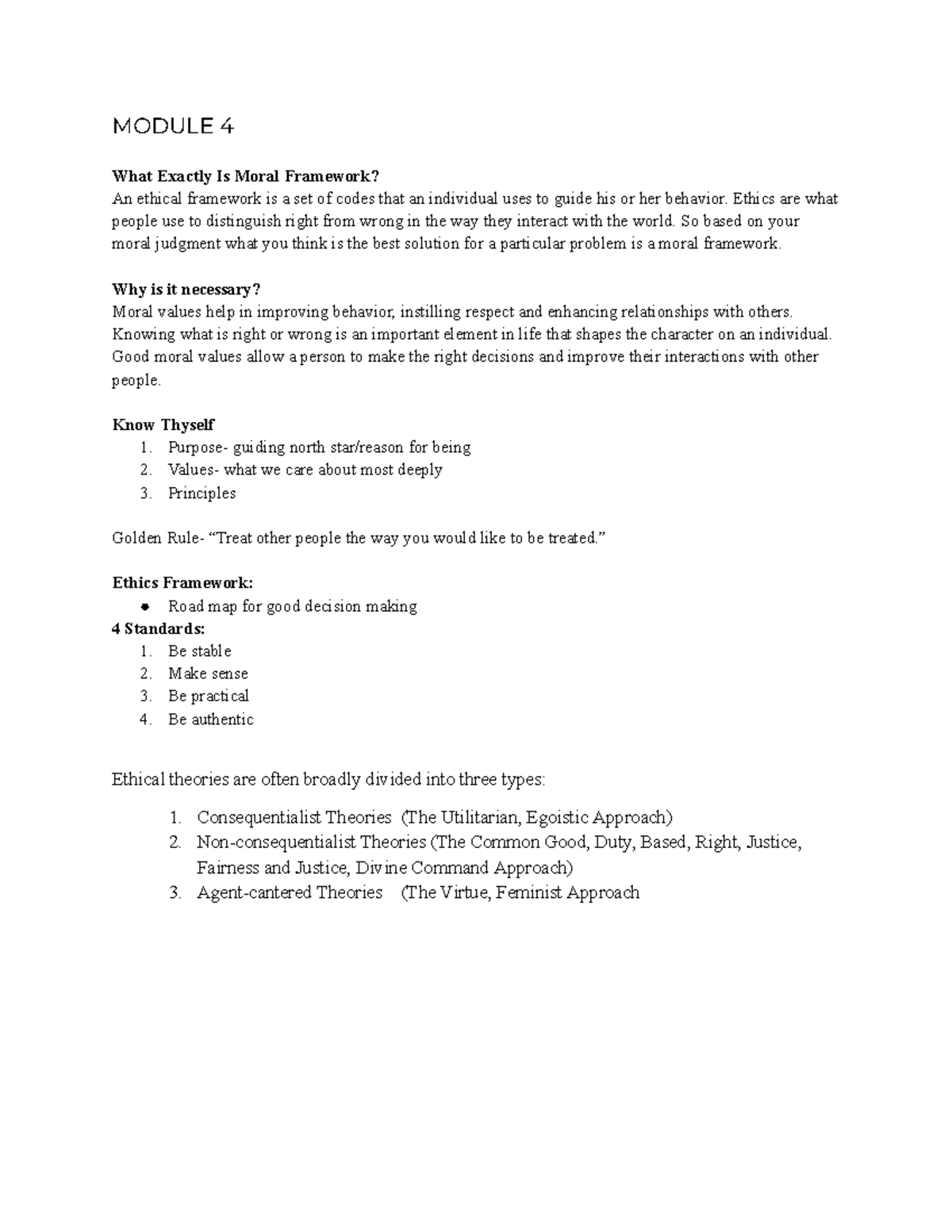 Ethics - summary of lecture notes - Dentistry - Studocu