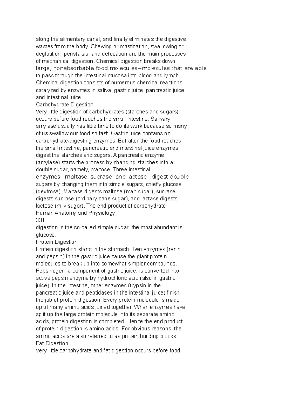 Anatomy notes 28 - along the alimentary canal, and finally eliminates ...