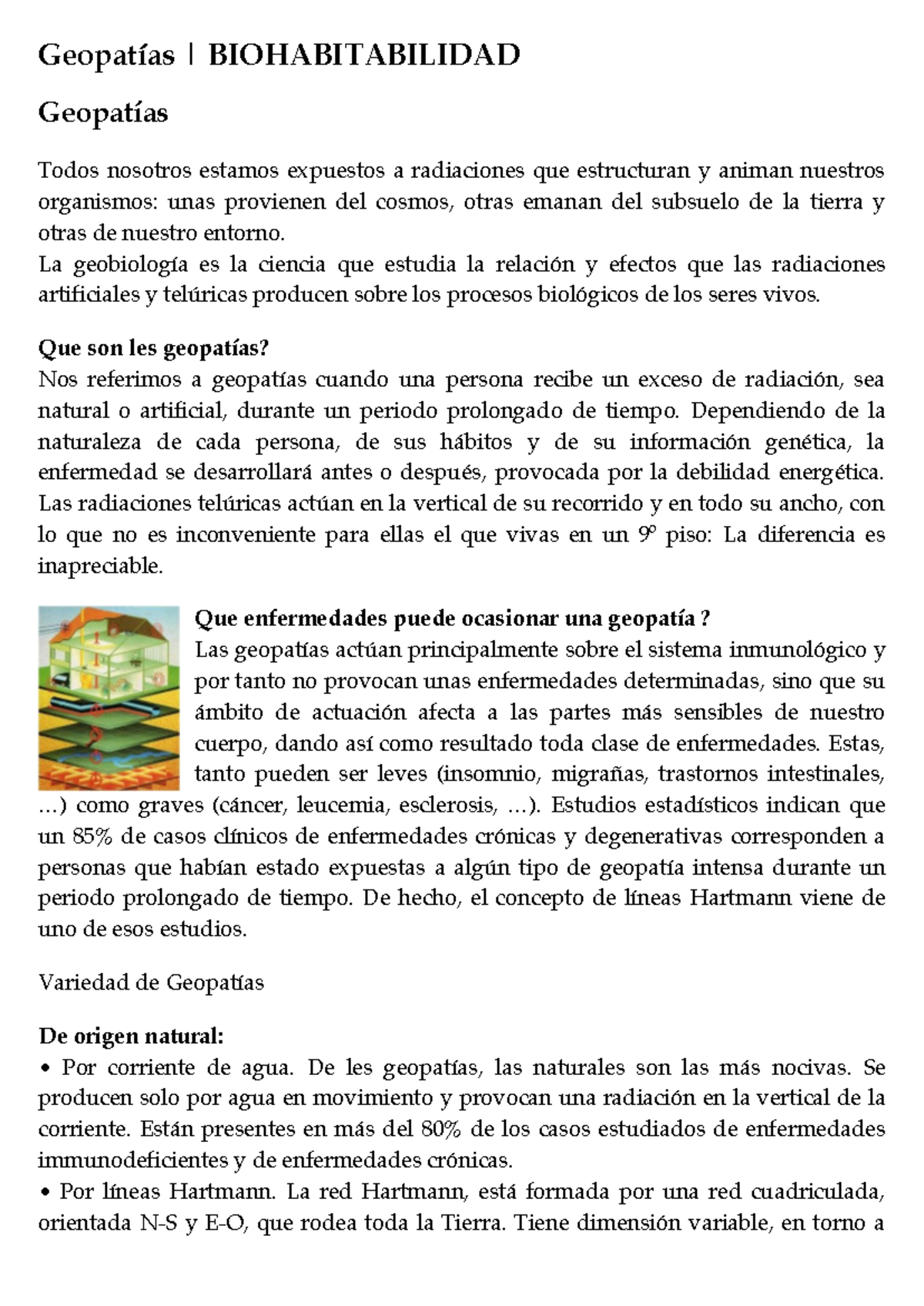 Geopatias Biohabitabilidad - Geopatías | BIOHABITABILIDAD Geopatías Todos nosotros estamos ...