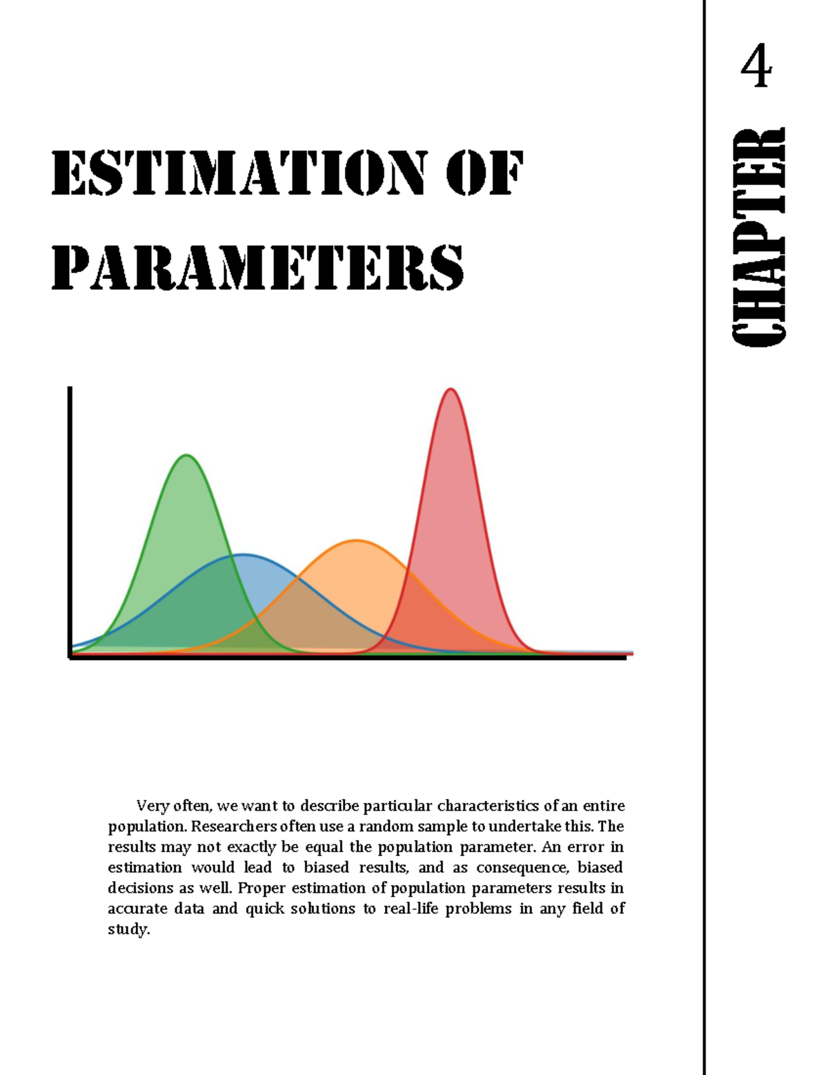 Statistics AND Probability (module) - Chapter 4 - ESTimation of ...