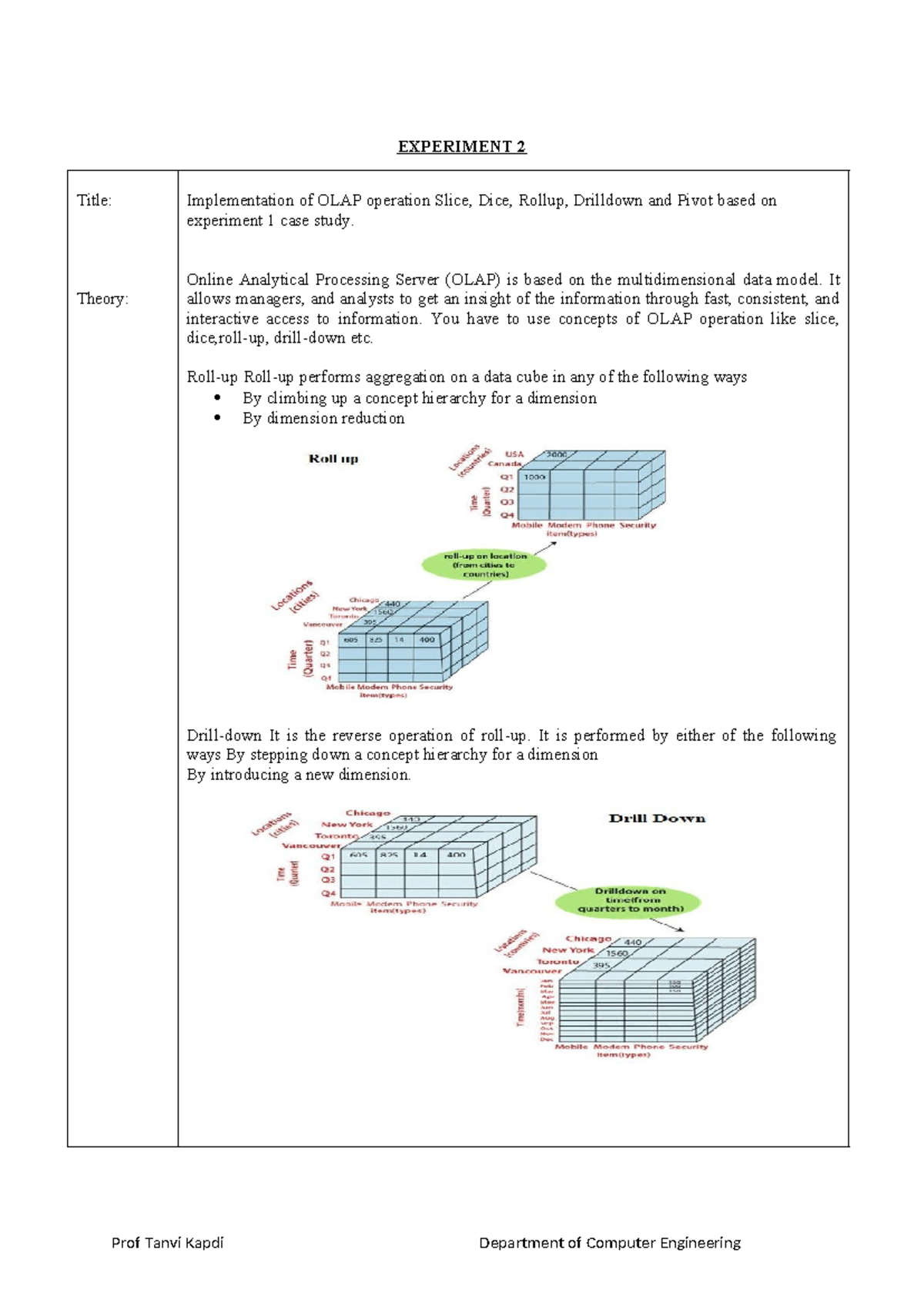 Experiment 2 - Copy - notes - EXPERIMENT 2 Title: Theory ...