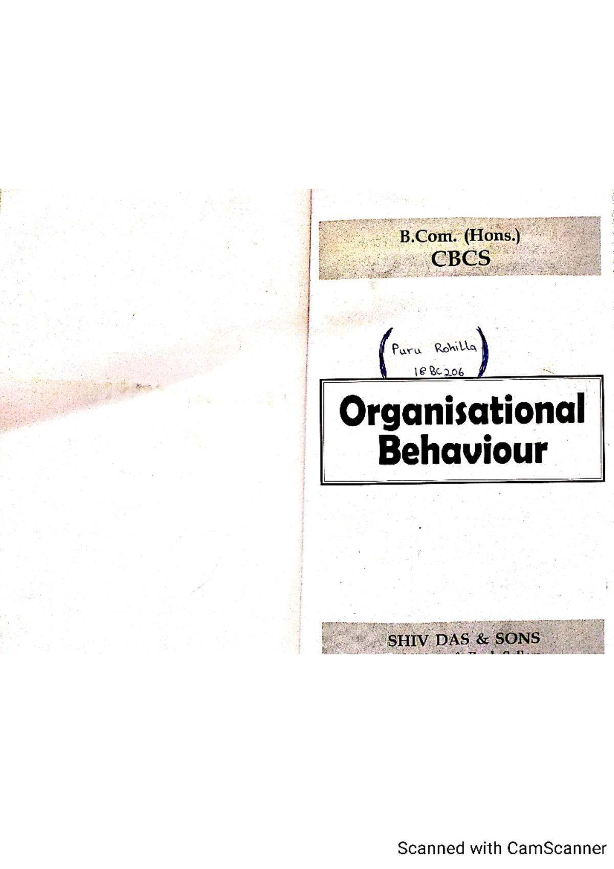 OB 10yrs Shiv Das - PYQ - b.com programe - Studocu