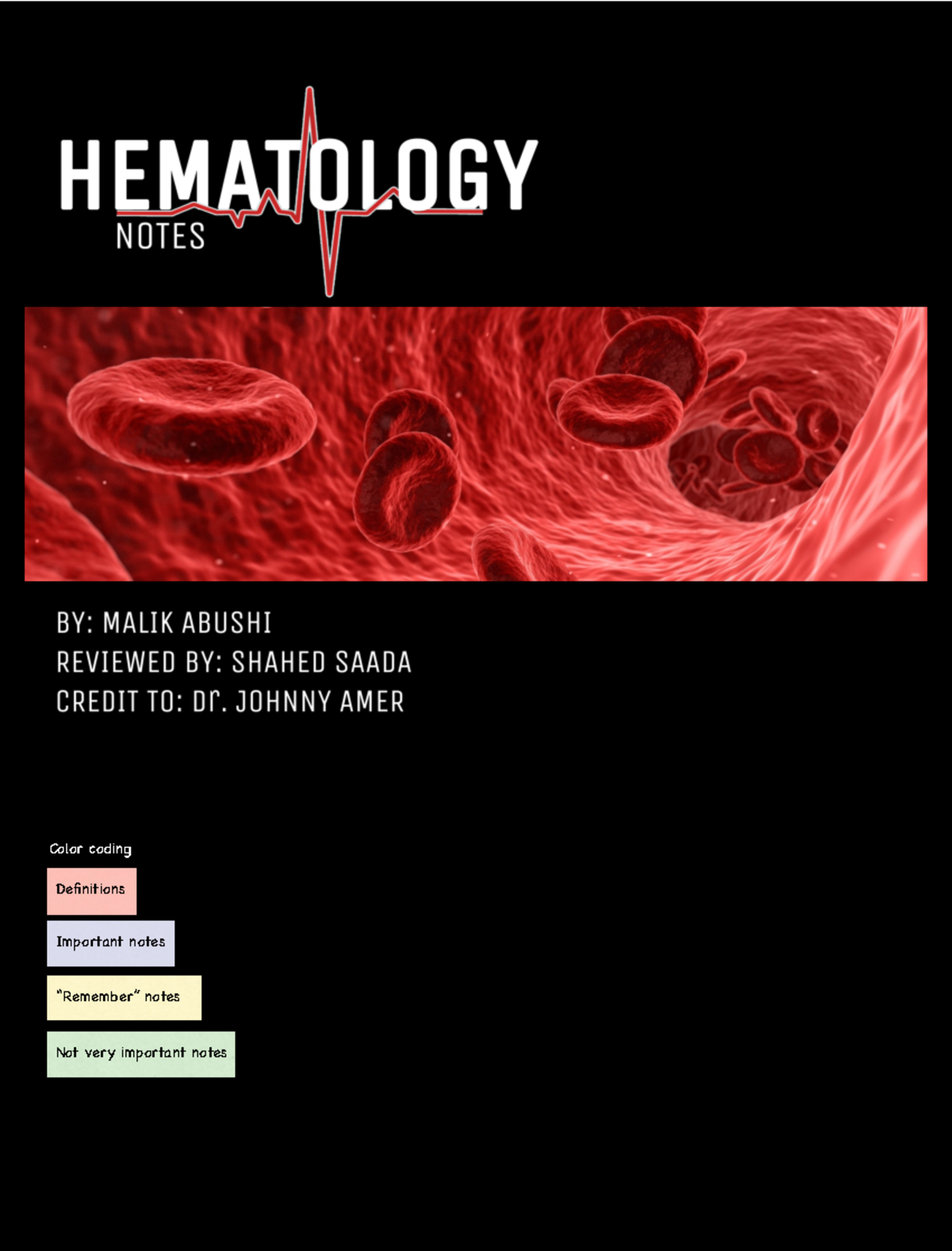Hematology Leukemia - These lecture notes are high yield notes that are ...
