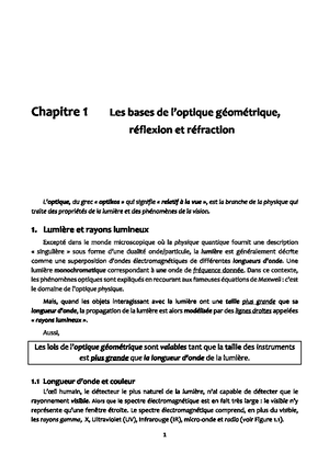 Optique 2 - S2-Optique géométrique - Studocu