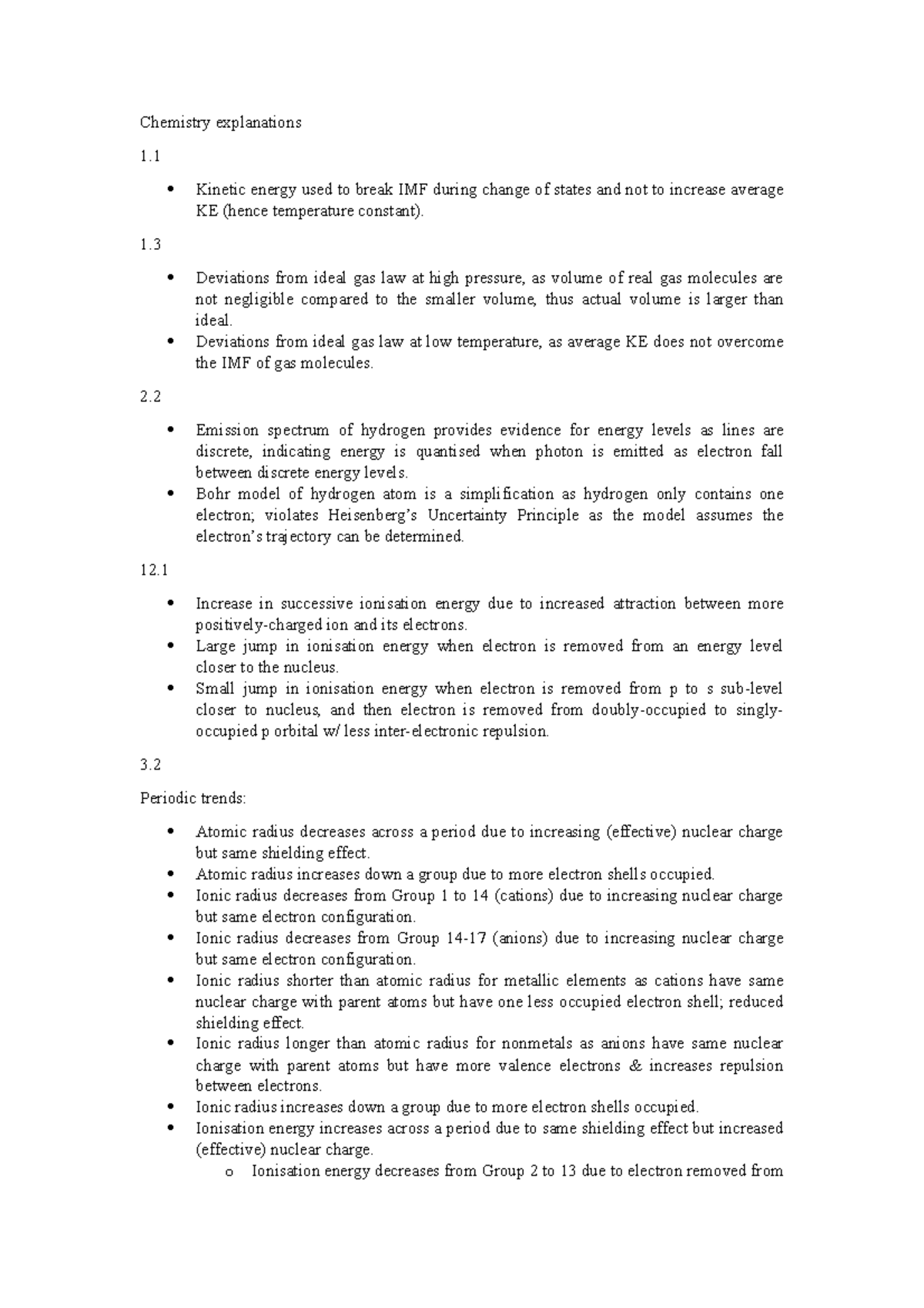 Chemistry explanations notes - Chemistry explanations Kinetic energy ...