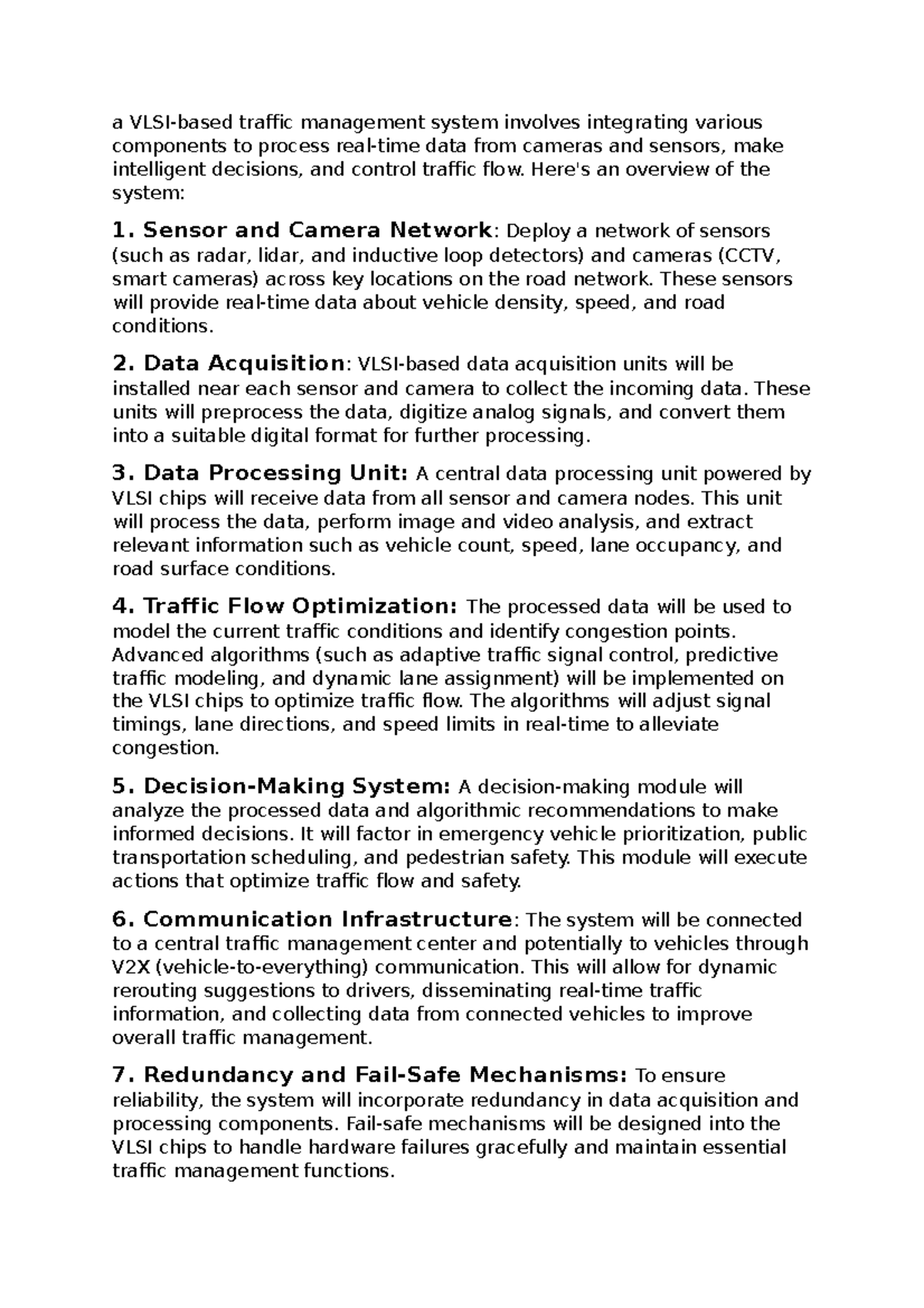Project workflow - vlsi based traffic control - a VLSI-based traffic ...