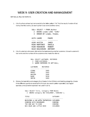 Chapter 12 - Chapter 12 Hands-On Assignments To perform these ...