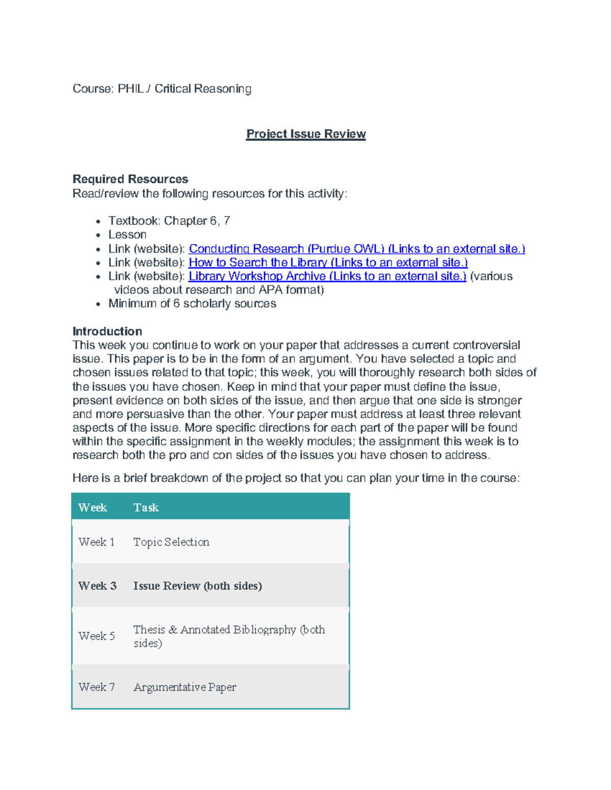 PHIL. Project Issue review - PHIL-347 - Chamberlain University - Studocu