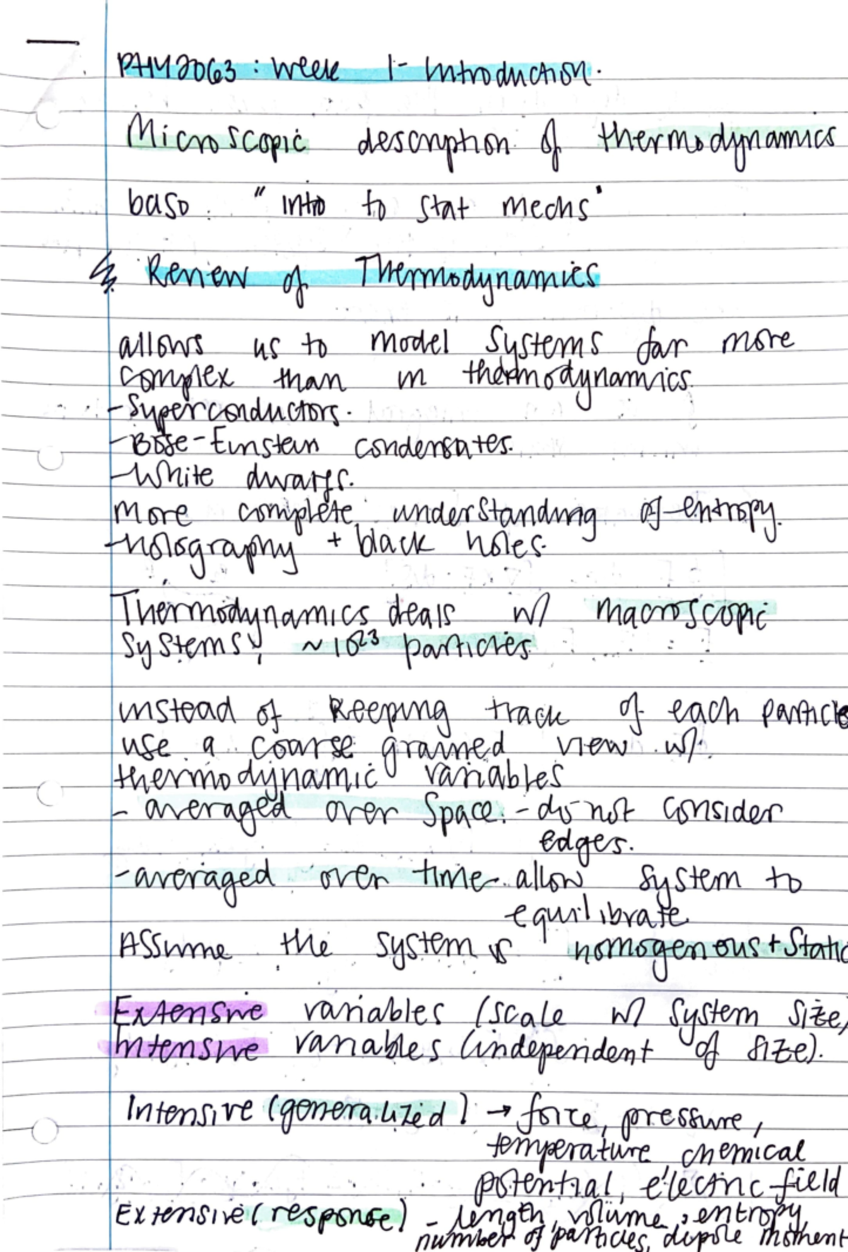Energy, Entropy and Numerical Physics Lecture Notes - . ·fu~~cL ' klfA ...