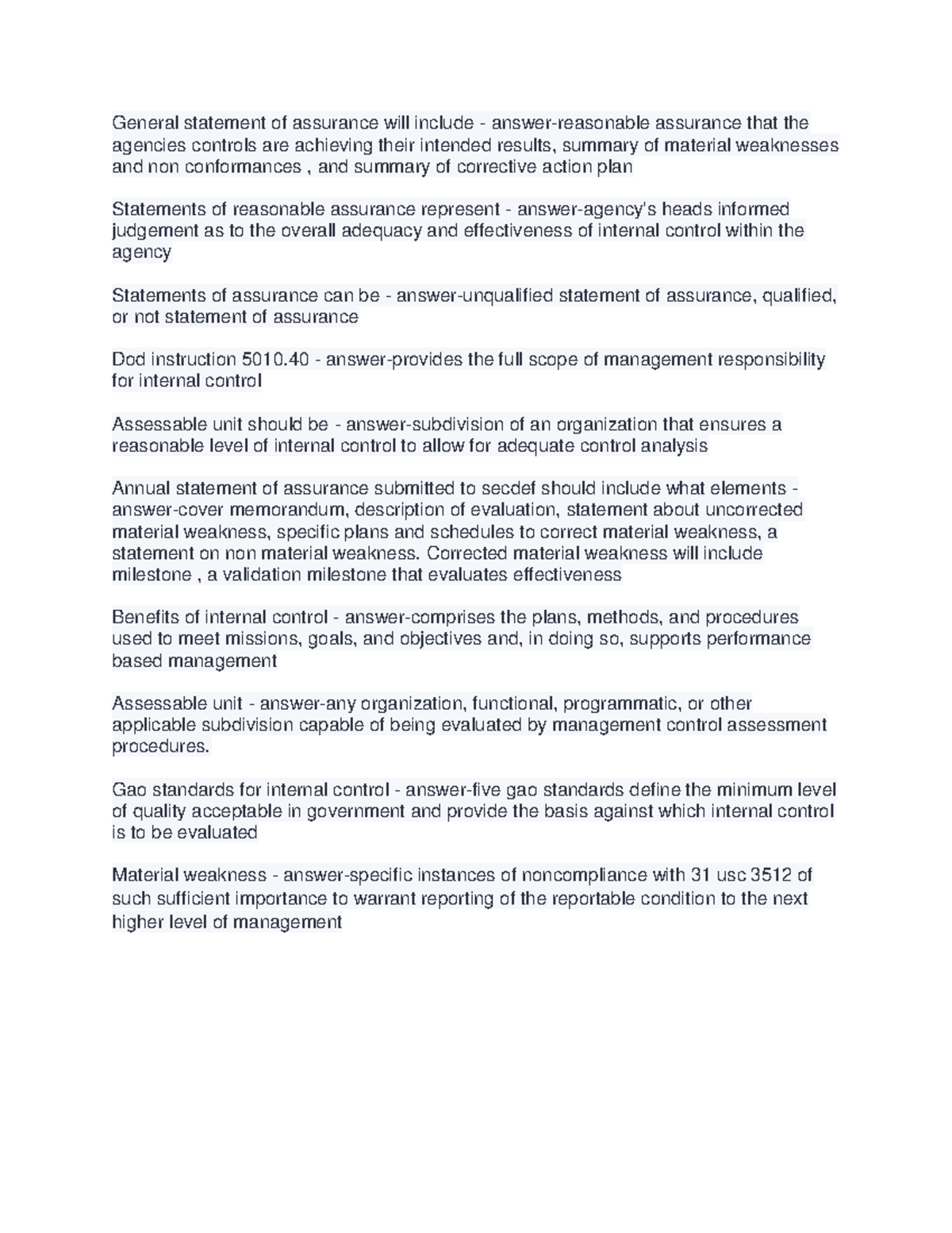 CDFM Module 1 Exam Update 2024-30 - General statement of assurance will ...