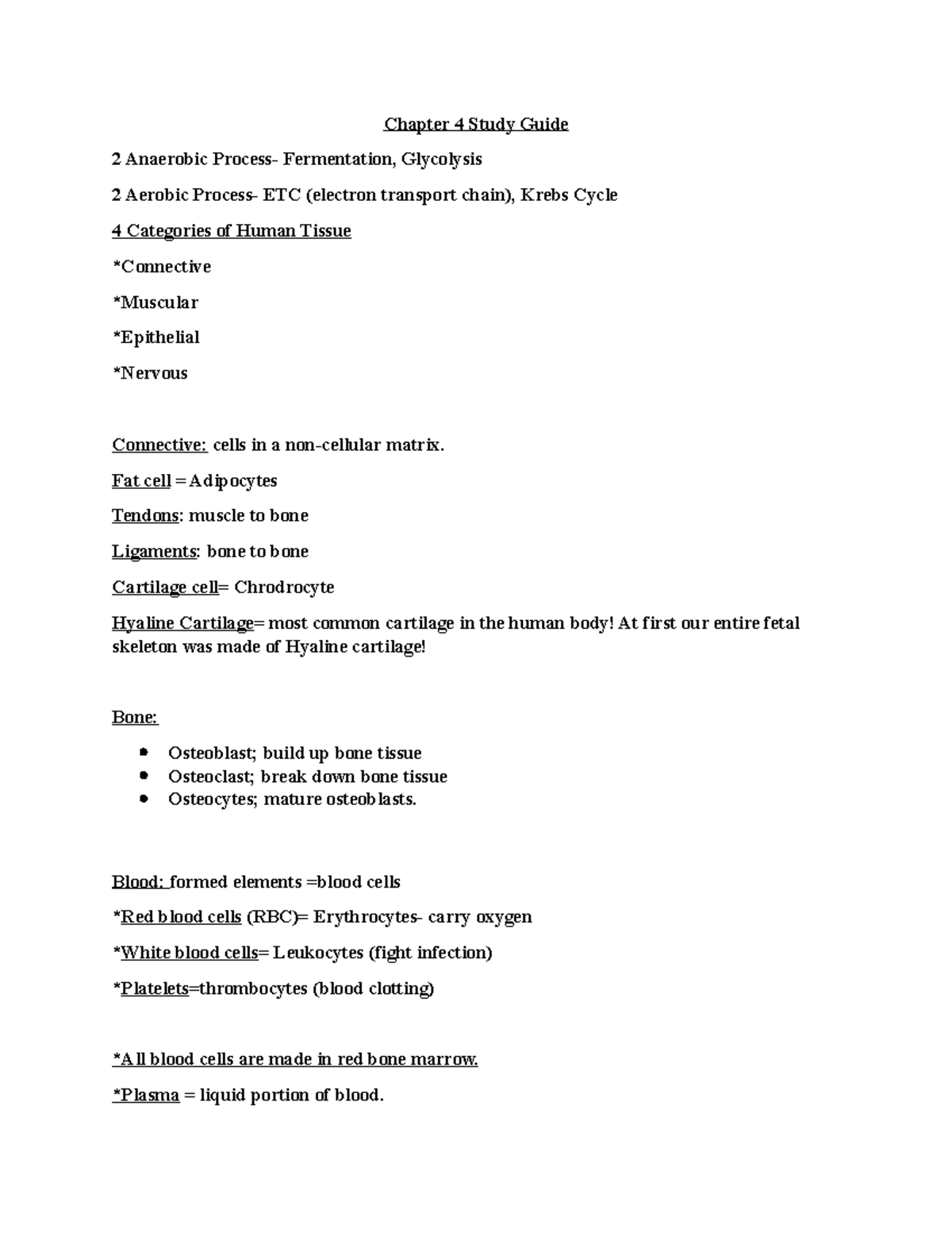 Chapter 4 Exam Study Guide - Chapter 4 Study Guide 2 Anaerobic Process ...