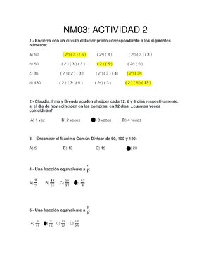 NM03 Integradora - NM03: INTEGRADORA Don José es dueño de algunas hectáreas en el sur de Sonora ...
