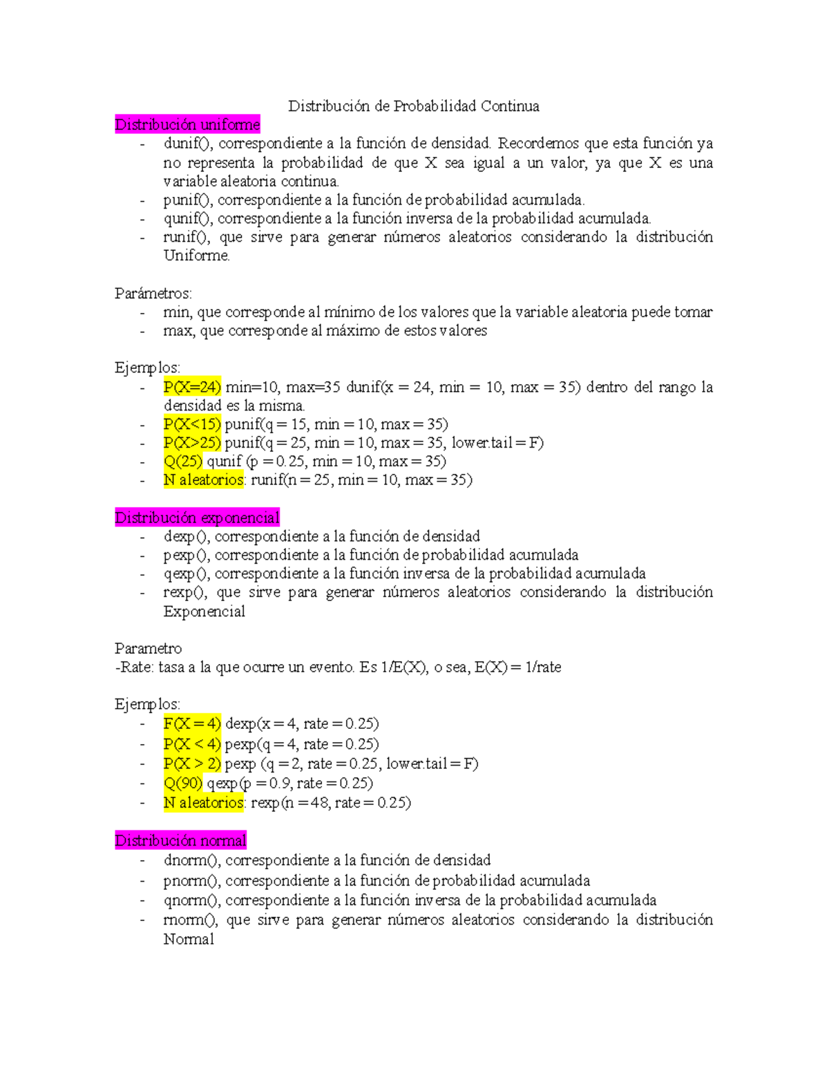 Probabilidad continua LEC - Distribución de Probabilidad Continua ...